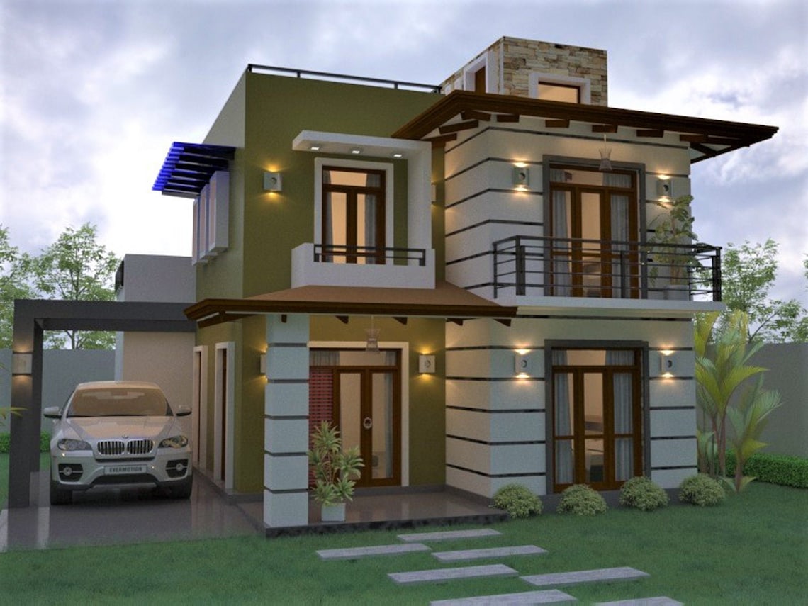 Custom Modern House Plans Home Floor Plans Cabin Cottage | Etsy