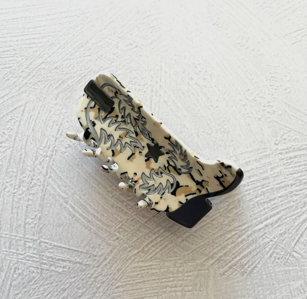 Cowgirl Boot Hair Clip, Hair Claw, Cowboy Boot Hair Clip, Western Boot ...