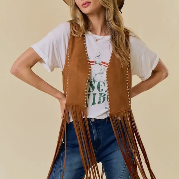 Fringe Vest - Etsy