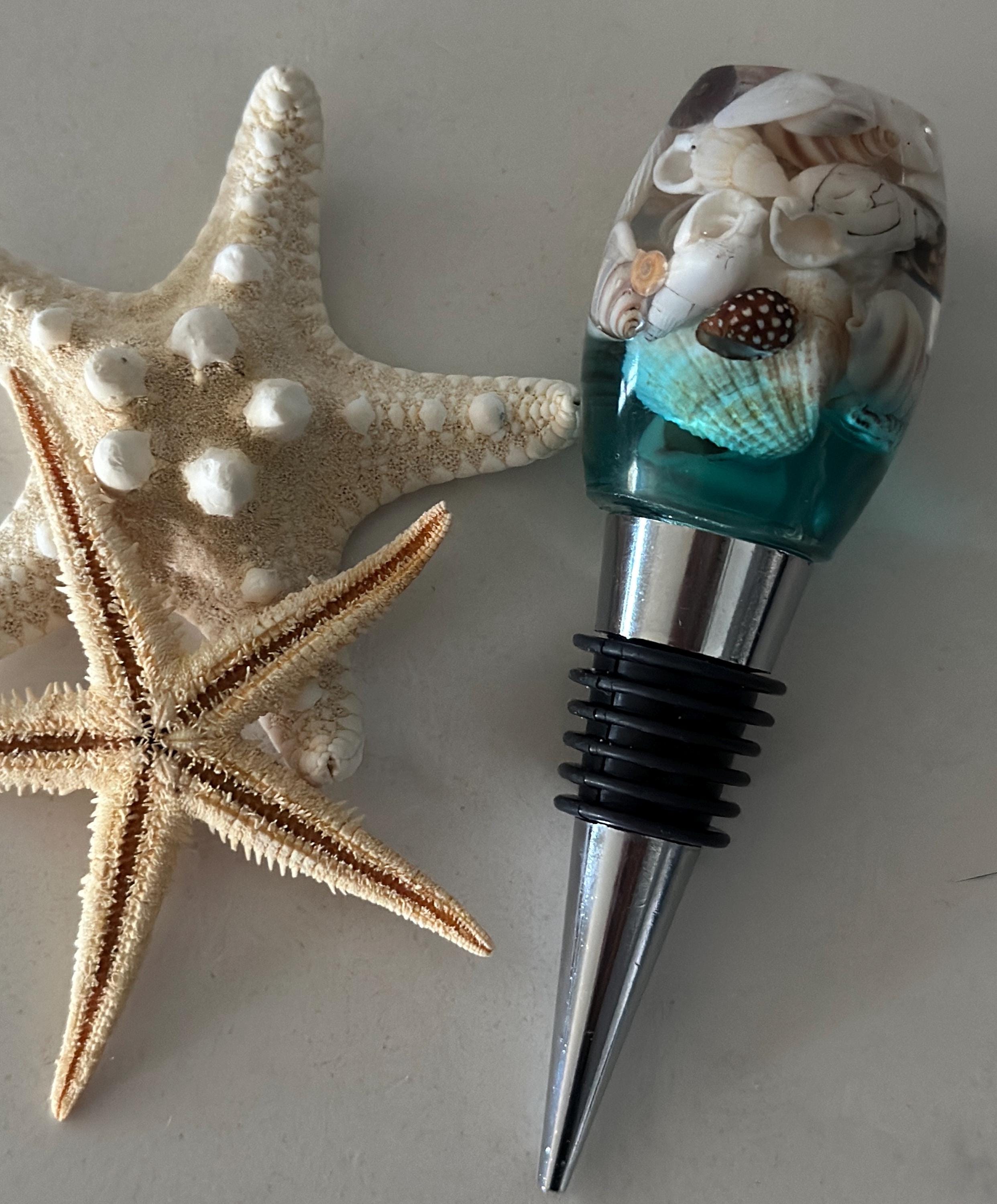 Beach Theme Resin Bottle Stopper - Etsy