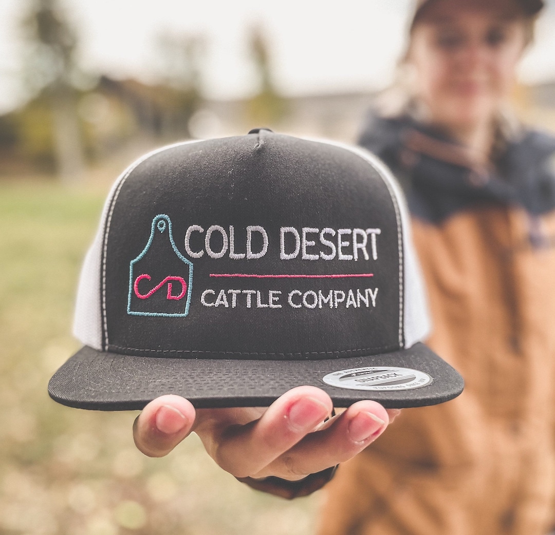 Cold Desert Cattle Co. Trucker Hat, Cowboy Western Snapback - Etsy