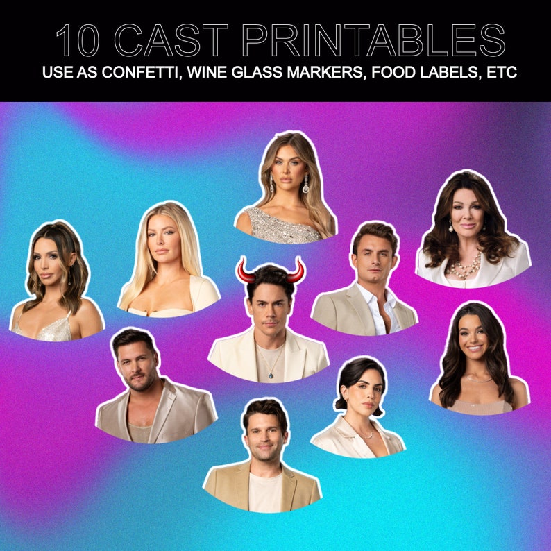 Vanderpump Rules Watch Party Season 11 PRINTABLE DOWNLOADS, Bingo, Food ...