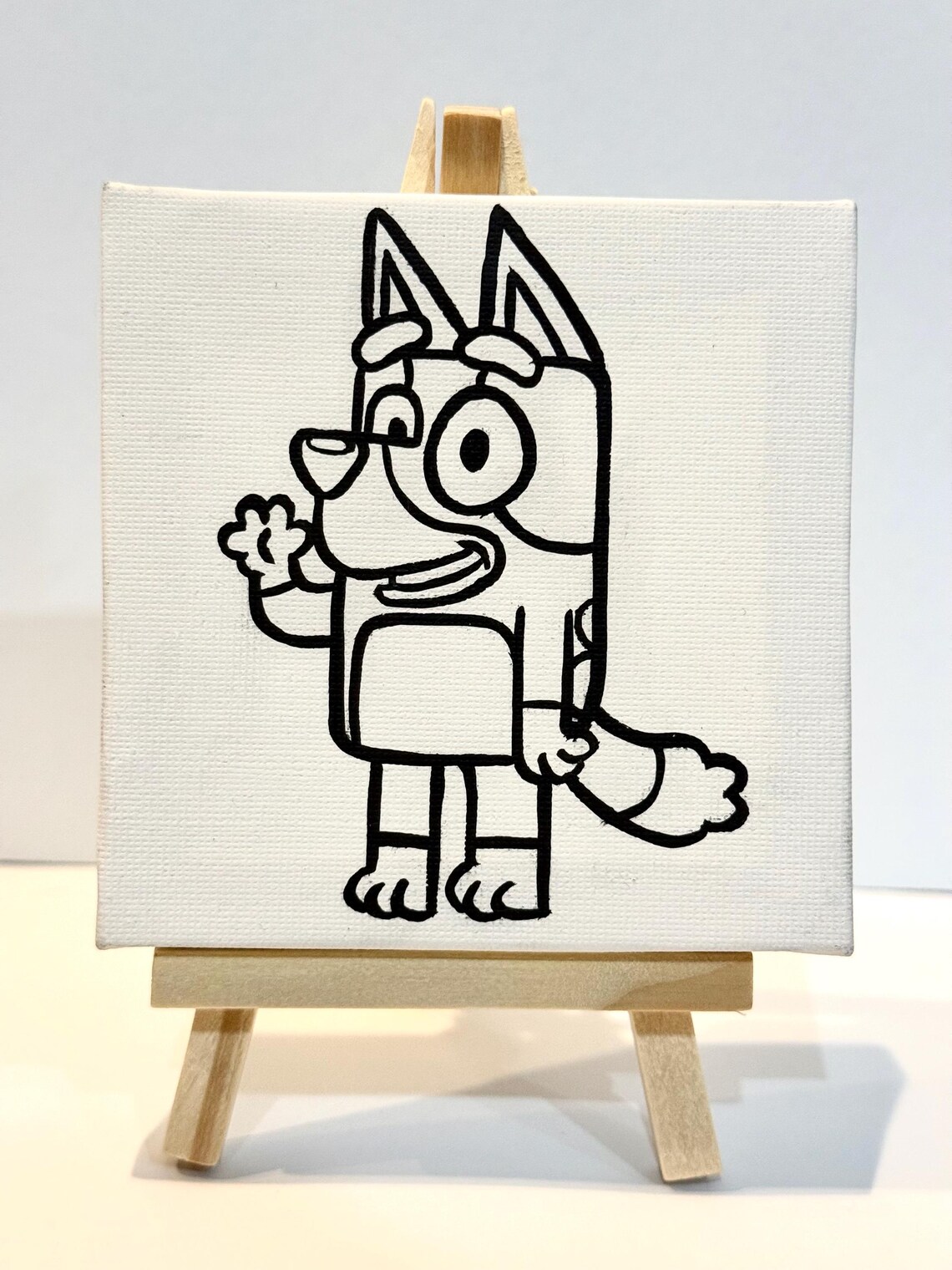 Bluey | Hand-drawn Canvas | Outlined Canvas | DIY Paint Kit | Paint ...