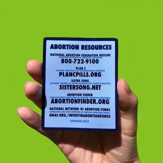 Pro-choice Resource Sticker Reproductive Rights Sticker - Etsy