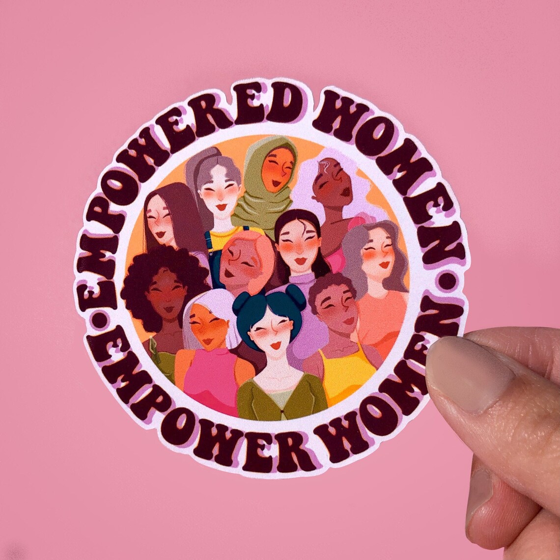 Empowered Women Empower Women Sticker Feminist Sticker for | Etsy