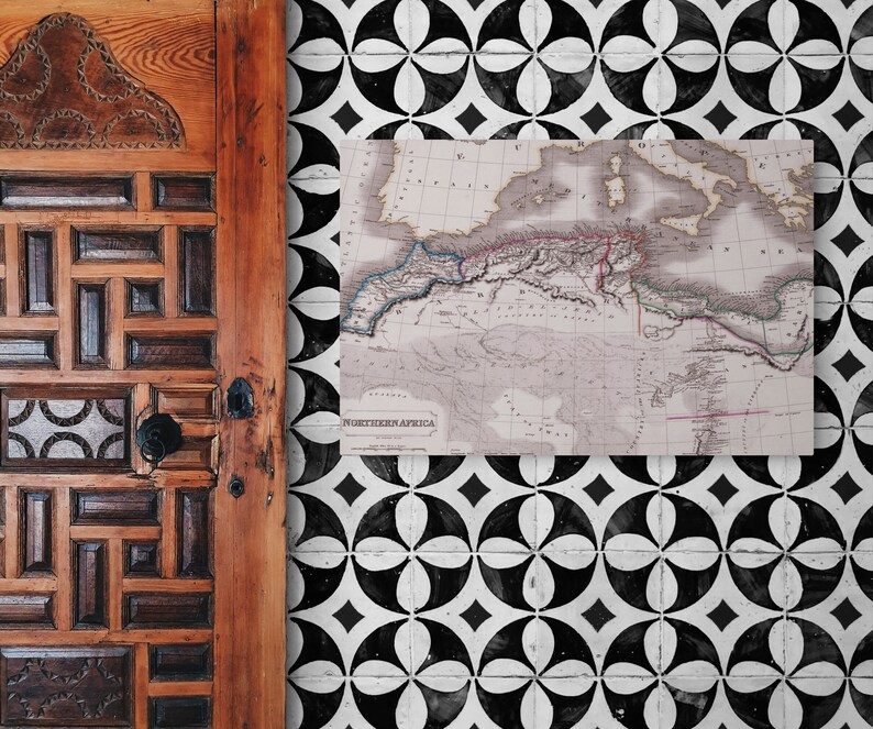 Vintage Old Morocco Map 1830 Old Map of Morocco Historical - Etsy