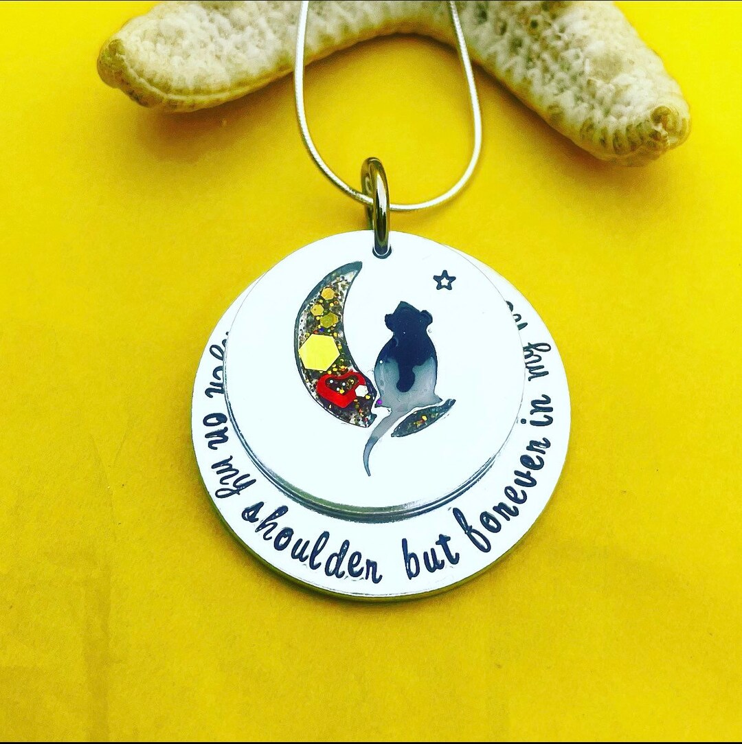 Pet Rat Memorial Necklace, Rat Jewellery, Rat Accessories, Rat Lover ...