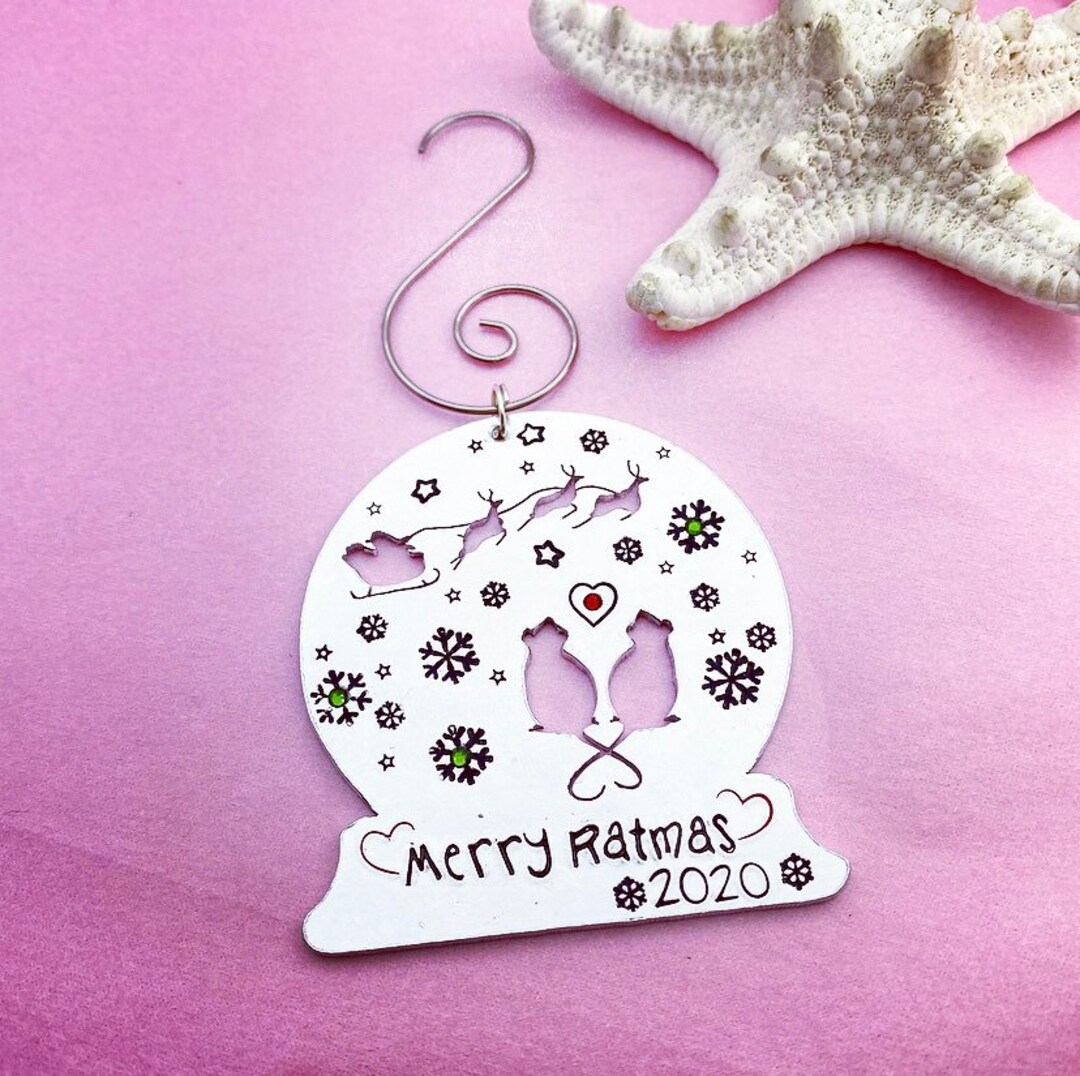 Personalised Rat Christmas Decoration, Rat Tree Ornament, Rat Gift for ...