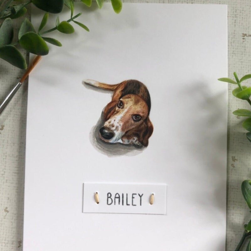 Watercolor Pet Portrait - Etsy
