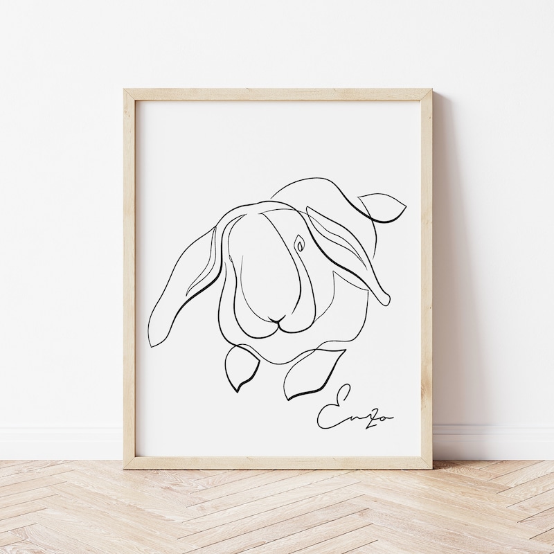 Rabbit Tattoo - Etsy