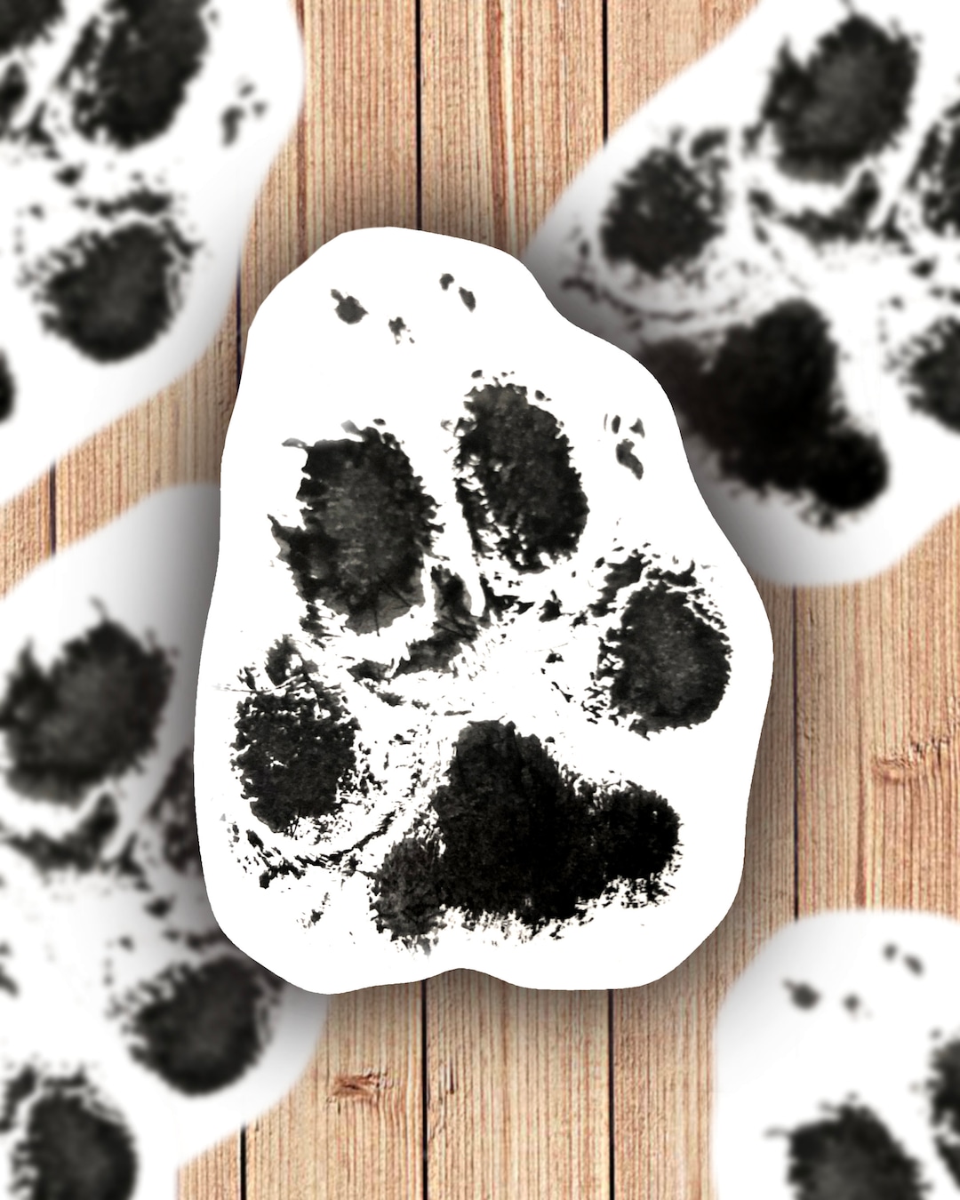 Custom Paw Print Sticker, Animal Lover Sticker, Pet Loss Gift, Memorial ...