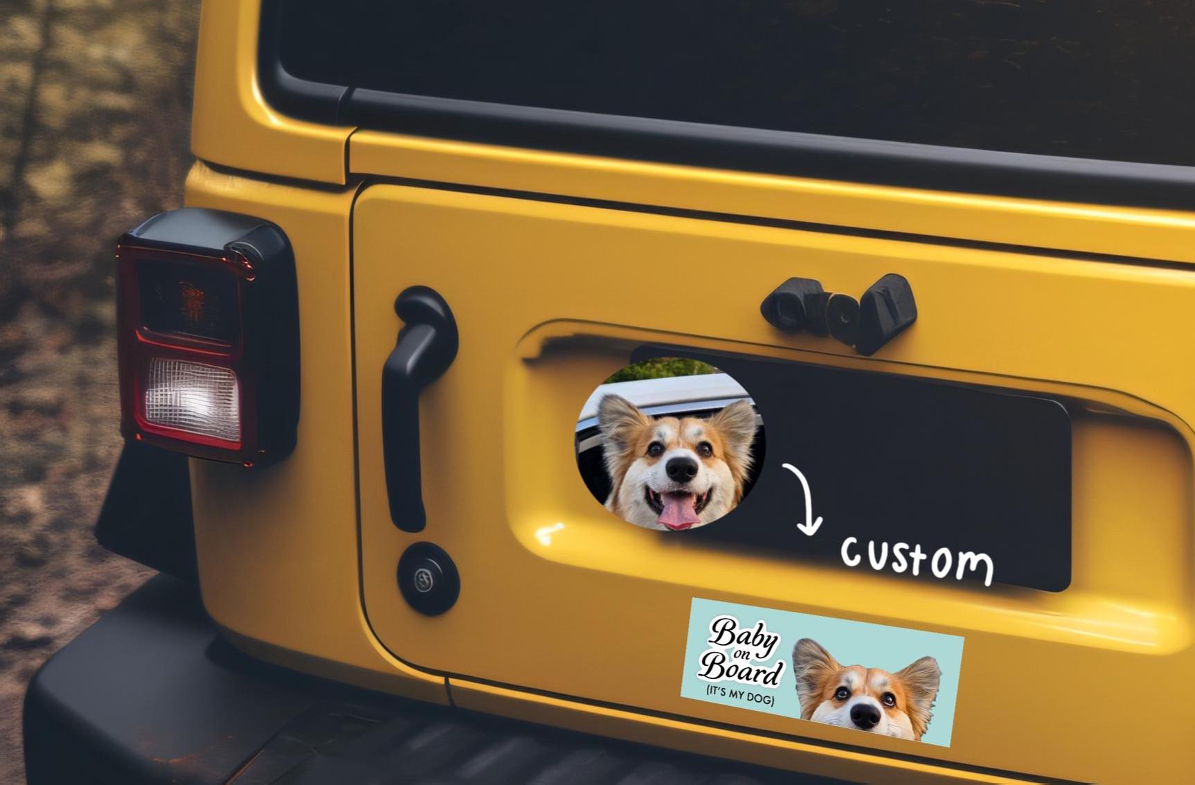 Custom Pet Baby on Board Car Decal, Personalized Dog Car Sticker, Cat ...