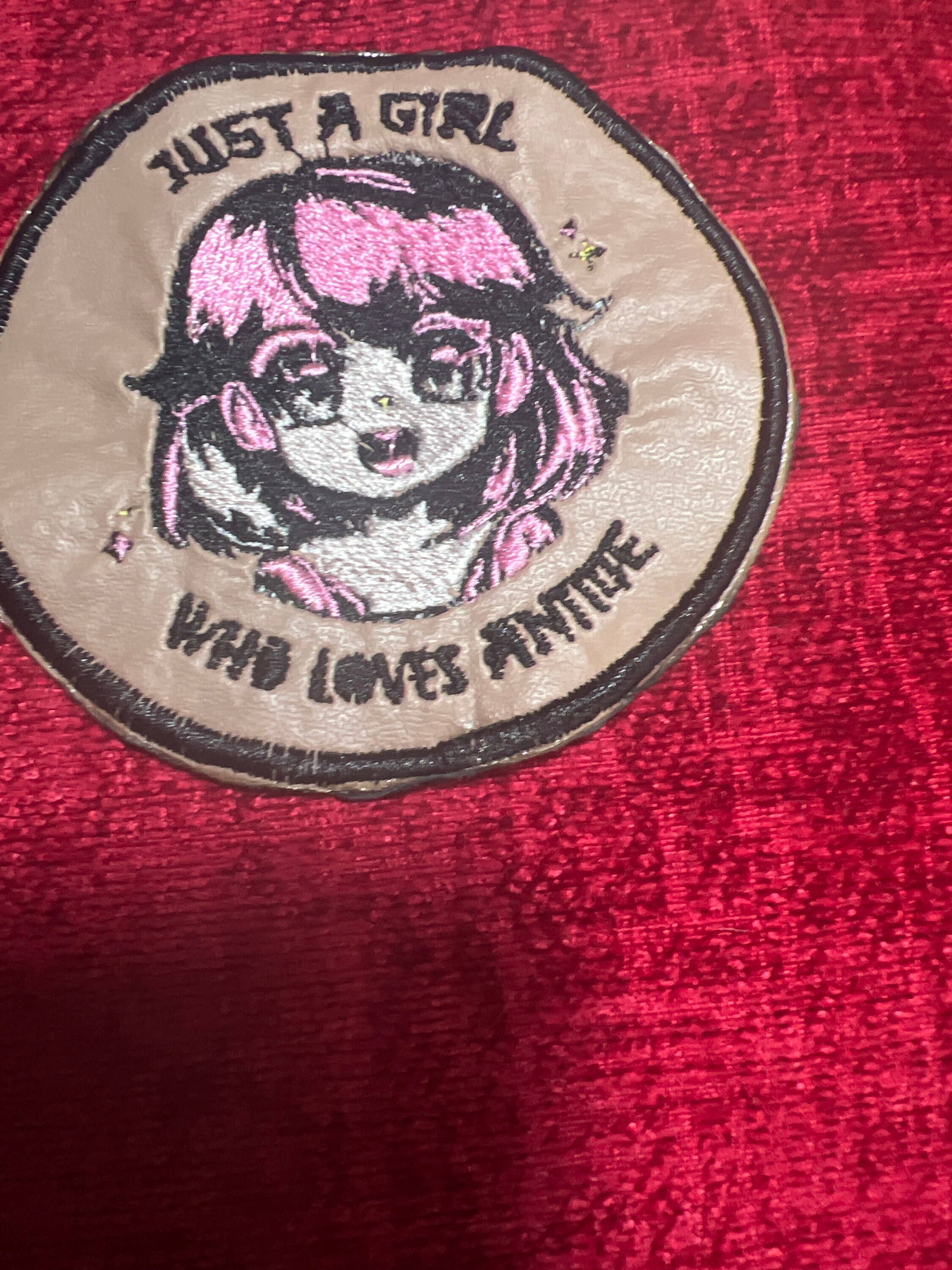 Really Cute Anime Girl Patch - Etsy