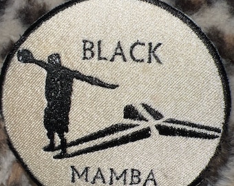 Black Mamba Patch 2 Inch Diameter Embroidered Patch - Etsy