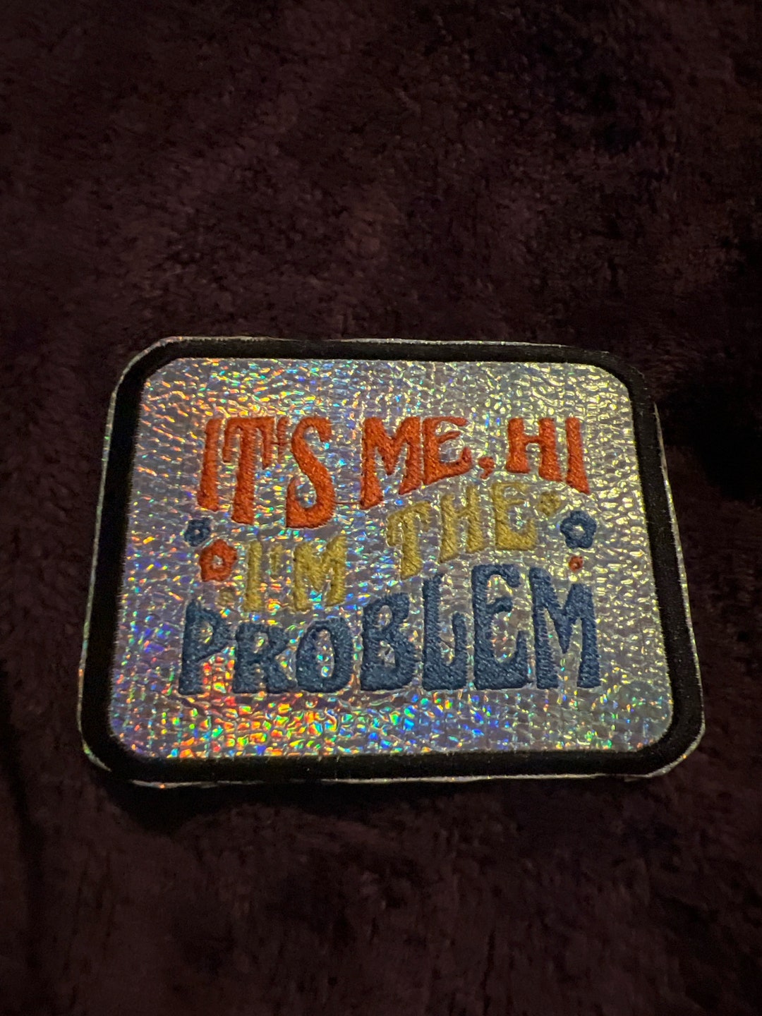 It’s Me Square Iridescent Patch - Etsy