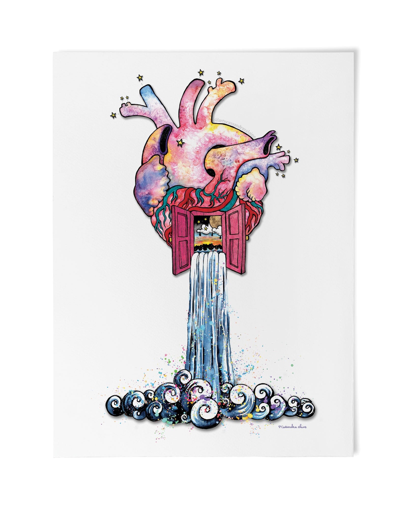 Frozen Human Heart Drawing