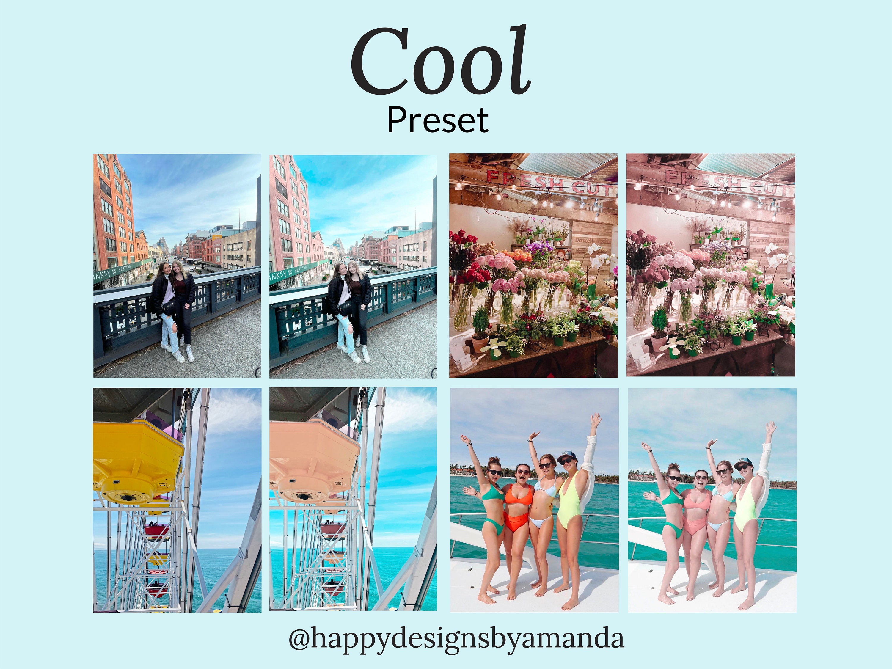 Personalized Wall Collage Kit Preset Cool Beach Aesthetic Etsy
