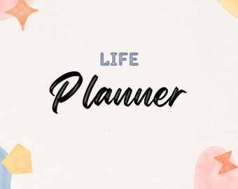 A4-A5 PDF Life Planner, Printable Life Planner, Life Folder, Household ...