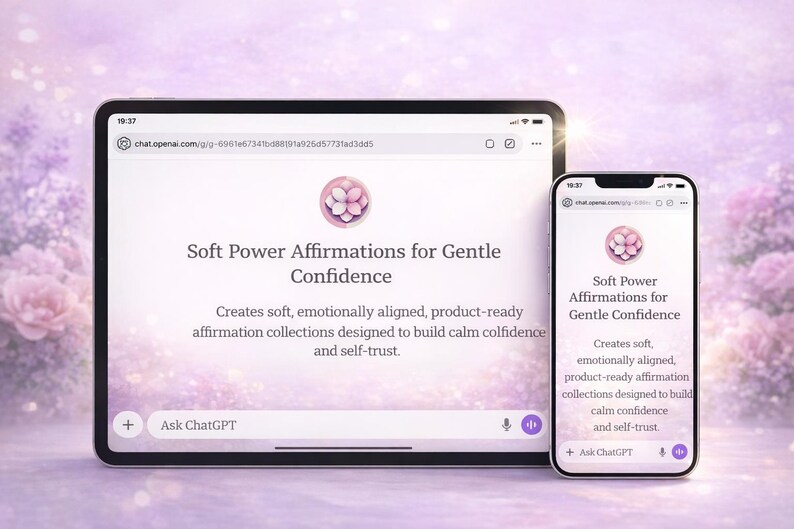 Gentle Affirmations GPT for Women | Confidence & Self-belief| Self Love ...