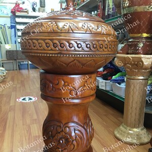 JUEGO SET Pilon Y Batea De Shango Chango Madera Tallado OAK - Etsy