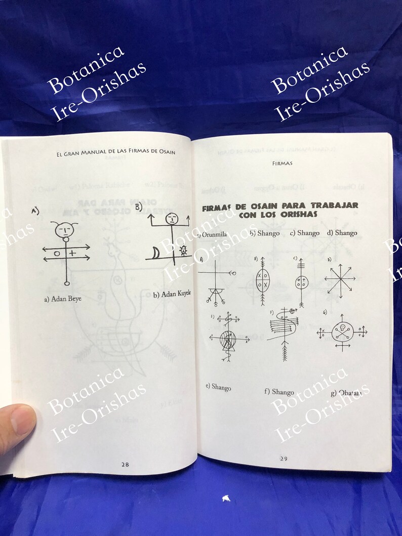 El Gran Manual De Las Firmas De Ozain Religion Yoruba Santeria Ifa - Etsy