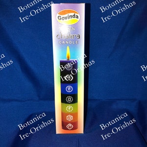 Vela Candle Siete Chakra Colores Religion Yoruba Ifa Santeria Palo - Etsy