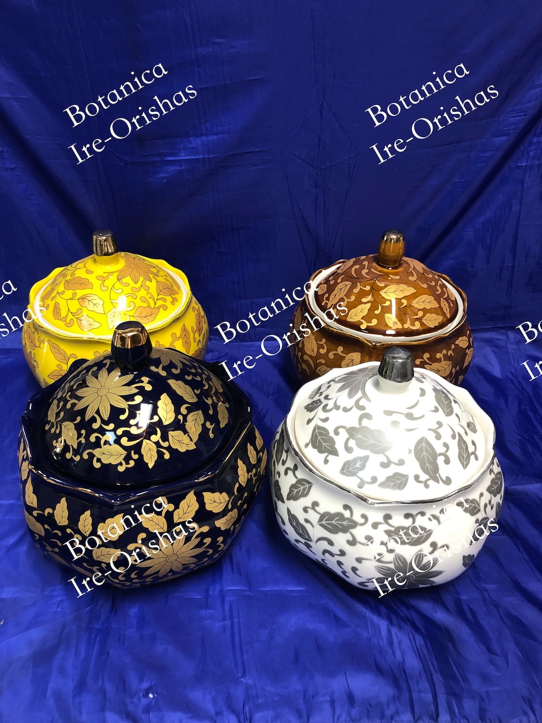 Set De Soperas Tureens De Santo Orishas (yemaya Oshun Oya Obatala ...