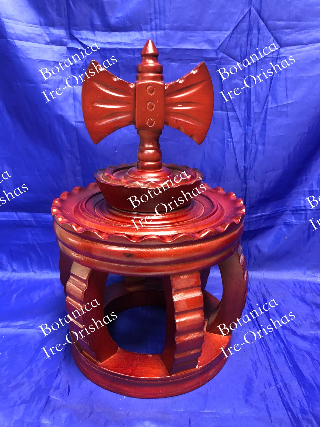 Corona Crown PARA Shango Chango De Madera RELIGION YORUBA Ifa Santeria ...