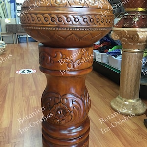 JUEGO SET Pilon Y Batea De Shango Chango Madera Tallado OAK | Etsy