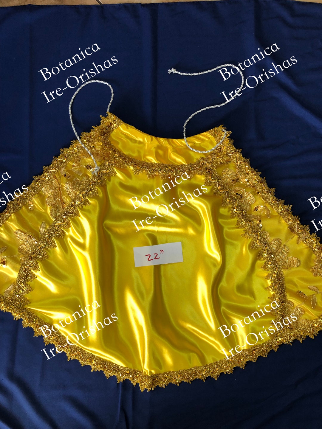 Capa Cape 22" Caridad Del Cobre, Our Lady of Charity Religion Yoruba ...