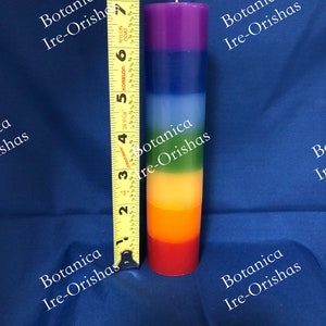 Vela Candle Siete Chakra Colores Religion Yoruba Ifa Santeria Palo - Etsy