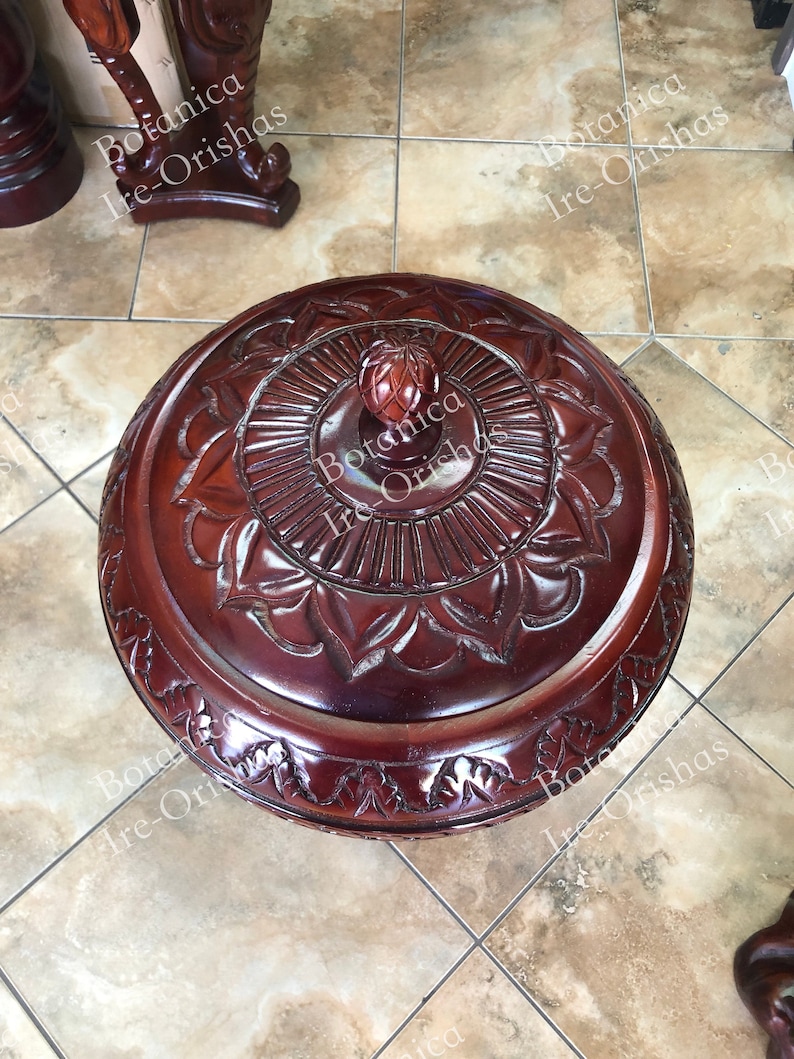 JUEGO SET Pilon Y Batea De Shango Chango Madera Tallado Cherry | Etsy