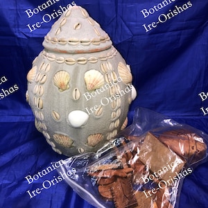 Set Tinaja De Olokun Con Sus Herramientas De Ifa Babalawo Religion ...