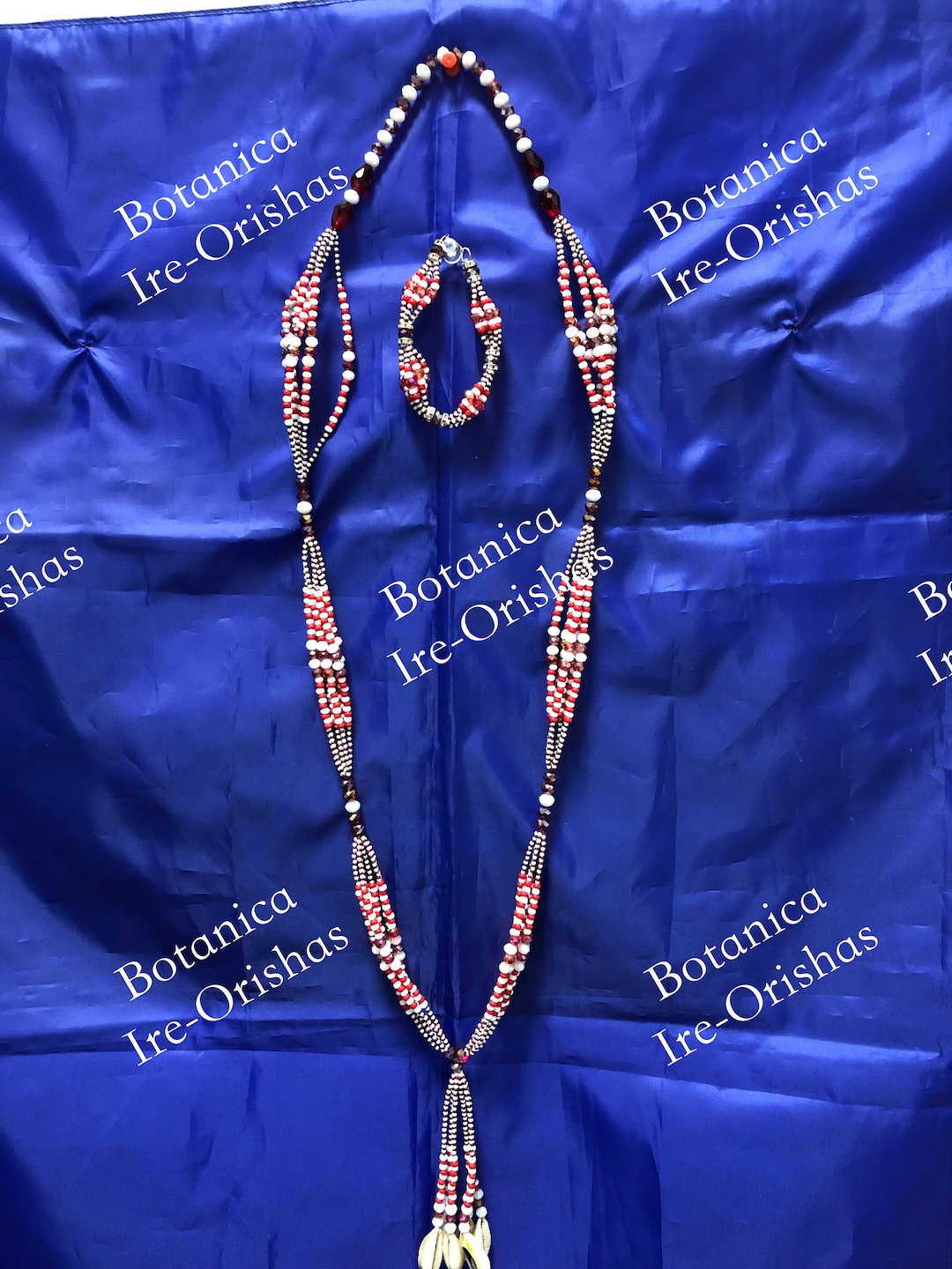 Collar Cabecero E Ide Idde Shango Chango Fino Cristal Yoruba Santeria ...