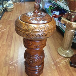 JUEGO SET Pilon Y Batea De Shango Chango Madera Tallado OAK - Etsy