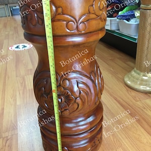 JUEGO SET Pilon Y Batea De Shango Chango Madera Tallado OAK - Etsy