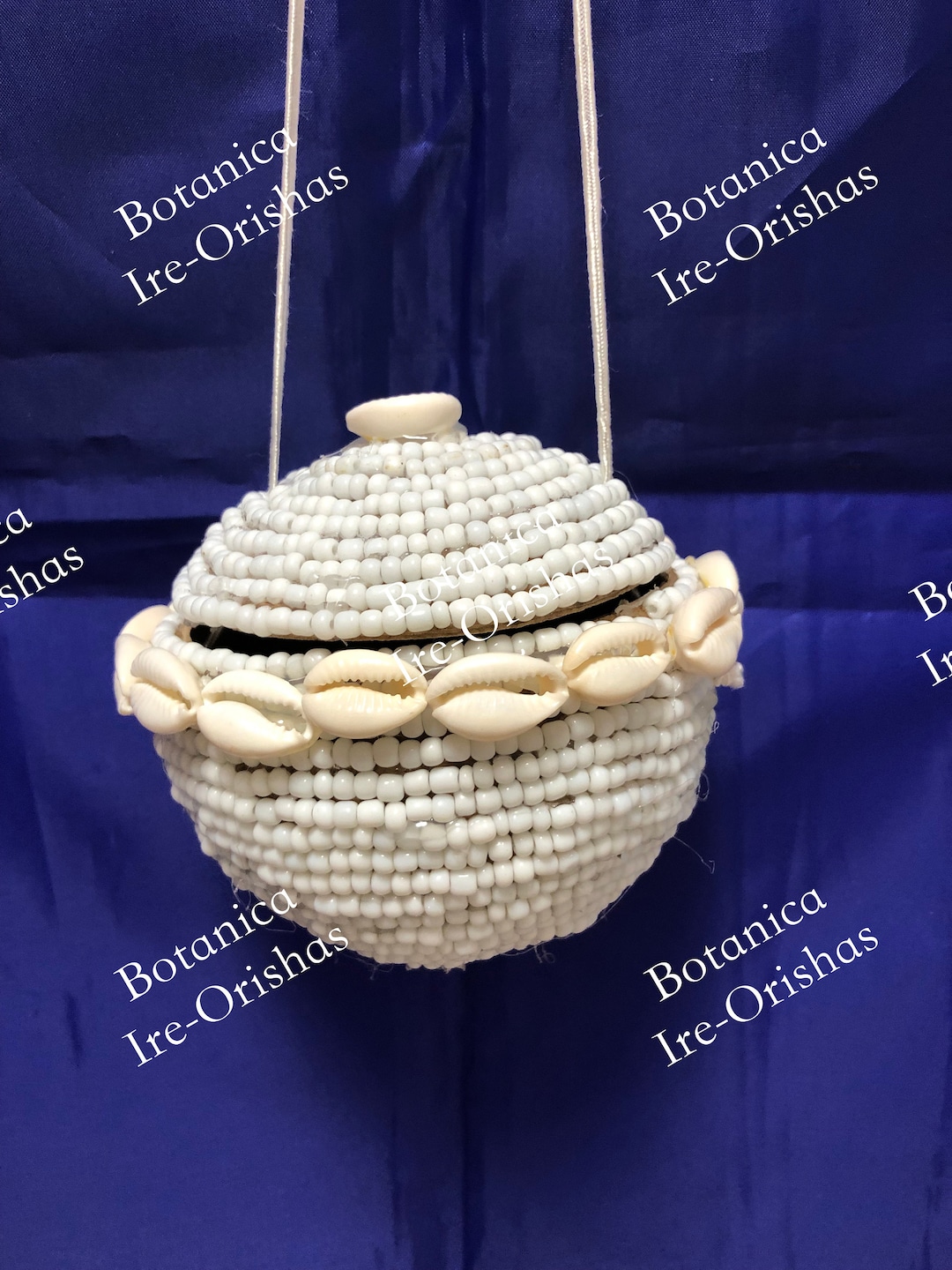 Guiro Guira Forrada En Cuentas Para Obatala Obbatala Tintillero IFA ...
