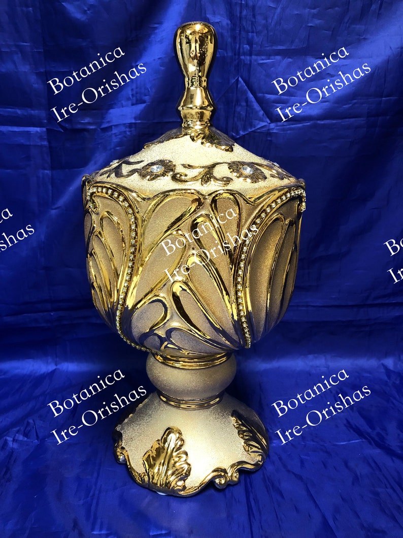 Sopera Tureen Tinaja De Oshun Dorada Religion Yoruba Ifa Santeria - Etsy