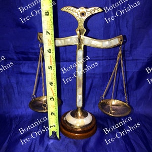 Balanza Balansa De Metal Dorado Scale Religion Yoruba Ifa Santeria - Etsy