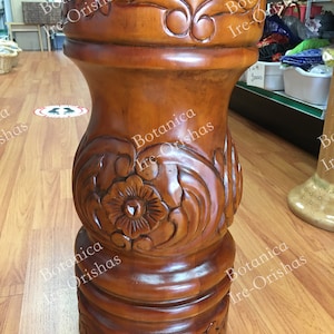 JUEGO SET Pilon Y Batea De Shango Chango Madera Tallado OAK - Etsy