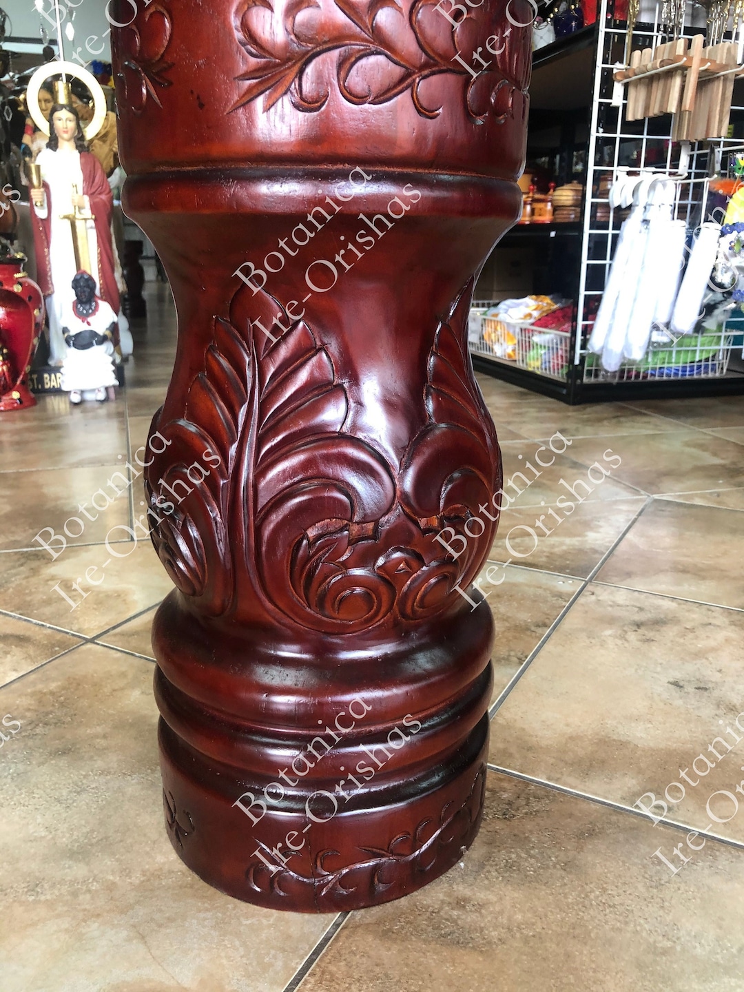Pilon De Shango Chango Madera Tallado Cherry - Etsy