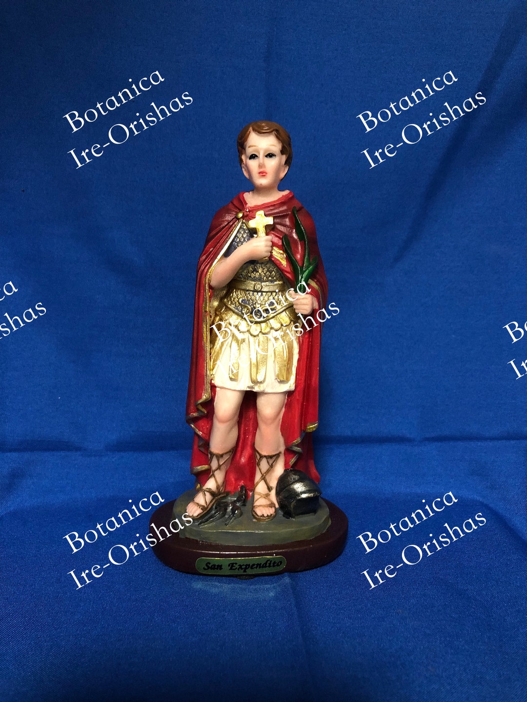 San Expedito Saint Expedite 8" Estatua Statue Religion Yoruba Orula ...