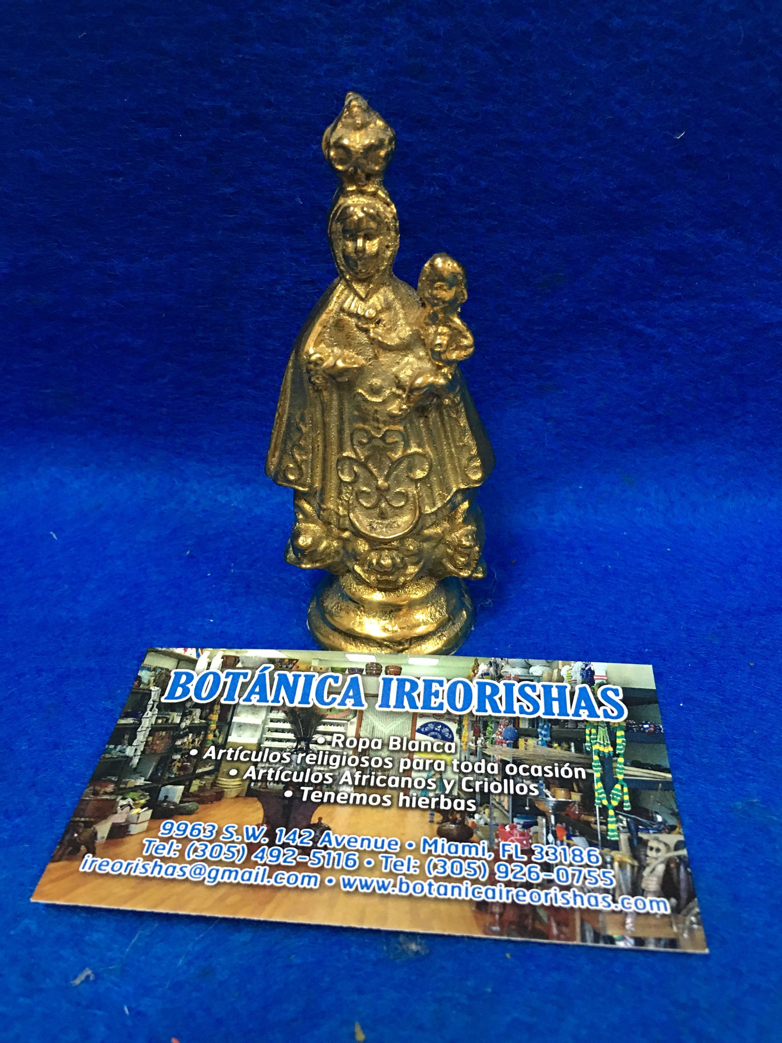 Statue Estatua Virgen De Regla En Bronze Religion Yoruba Ifa | Etsy