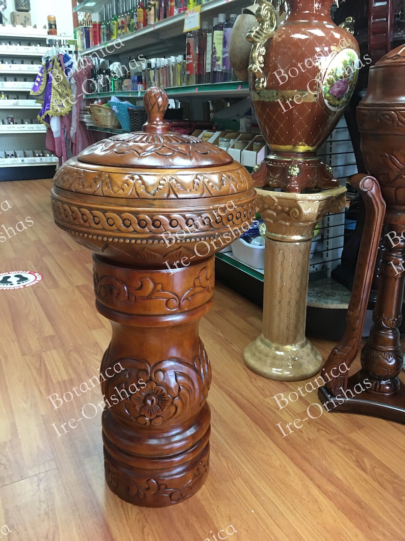 JUEGO SET Pilon Y Batea De Shango Chango Madera Tallado OAK - Etsy