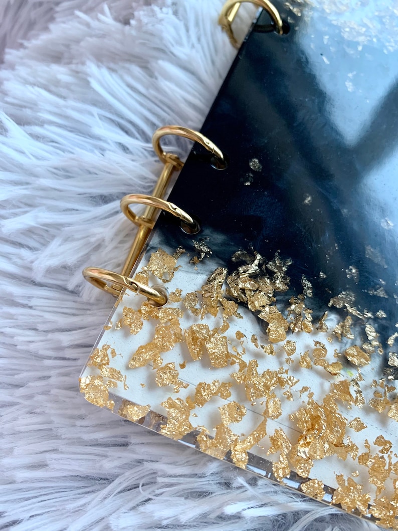 A6 resin notebook with reusable book covers | Etsy