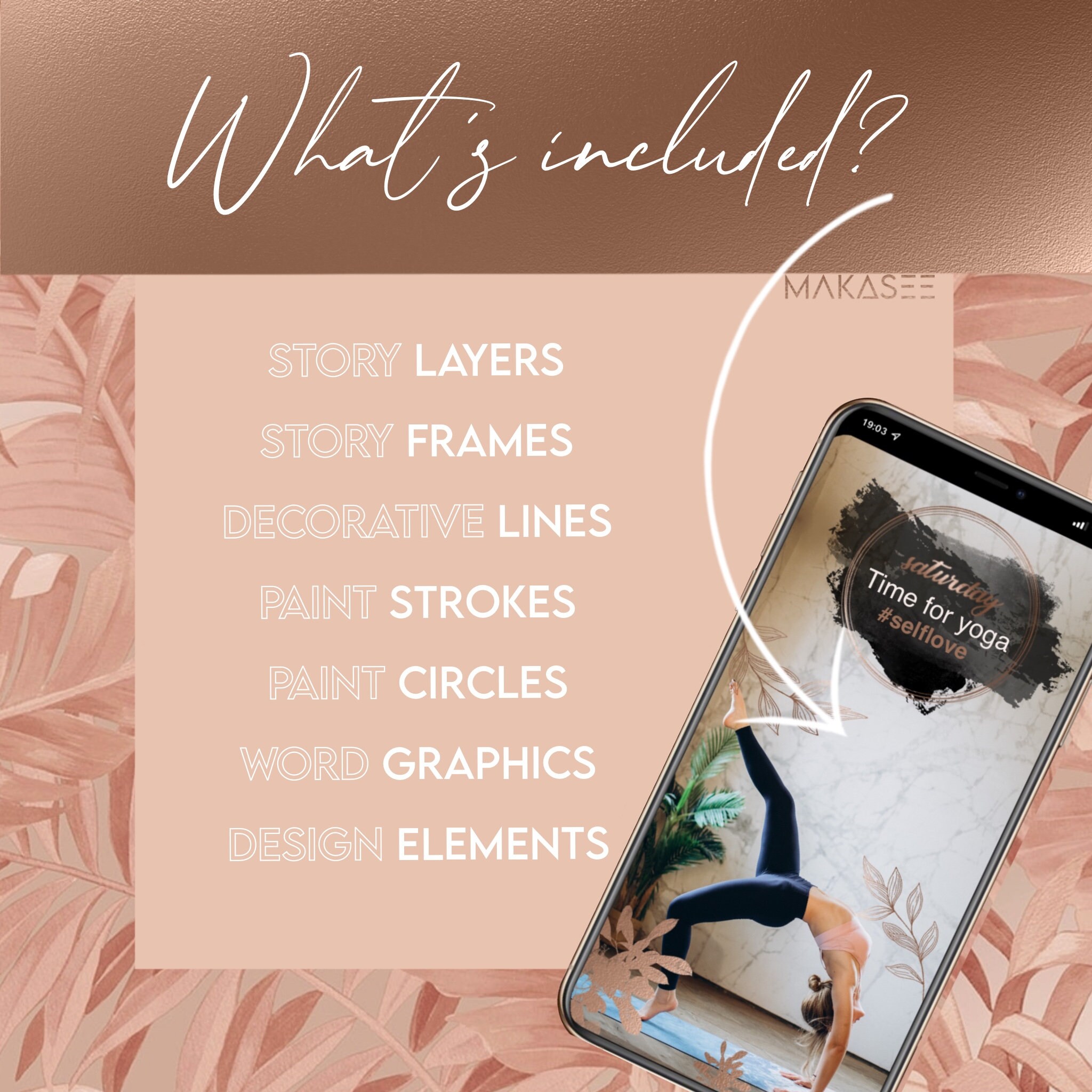 80+ ROSE GOLD STICKERS || Rose Gold Daily Collection | Instagram Story ...