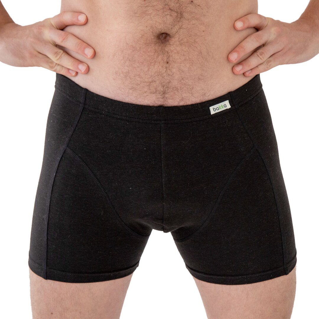 Black Man's Organic Cotton Boxer Briefs, Natural Hemp Underwear ...