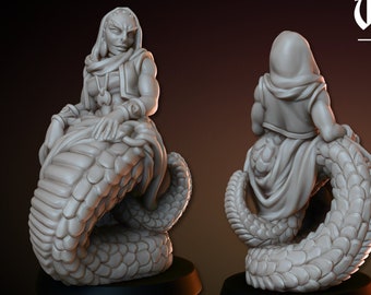 Necrophidius Bone Naga Miniature for Tabletop Games Like - Etsy