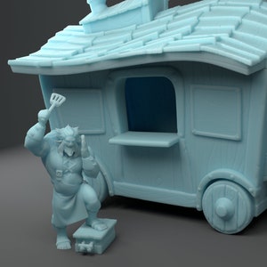 Grub the Firbolg Cook Giant-kin D&D 3D Resin Printed 28mm Miniature ...