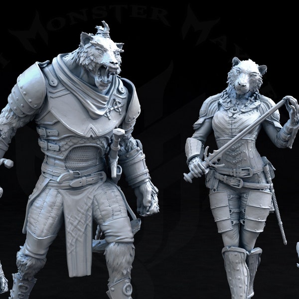 Male Tabaxi Fighter Miniature - Etsy